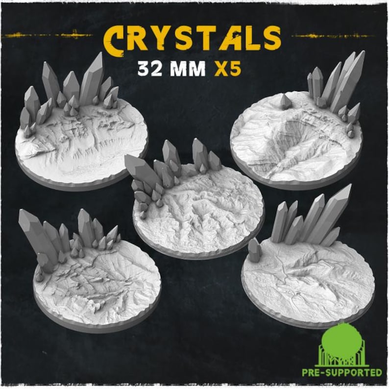 Crystals - Warhammer/aos/miniature Bases - Etsy