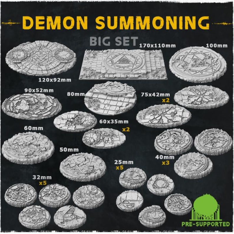 Demon Summoning - Warhammer/aos/miniature Bases - Etsy