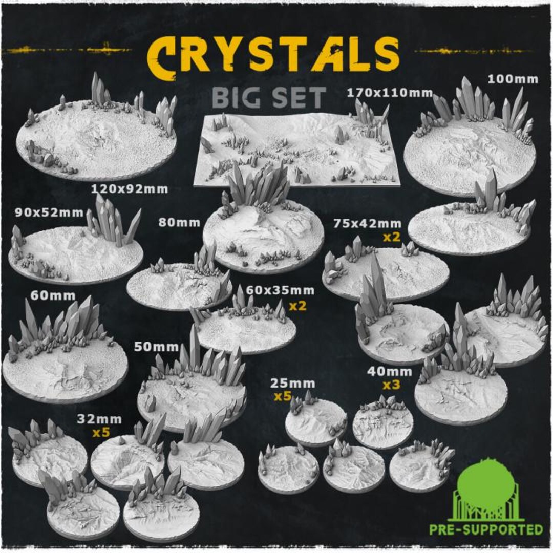 Crystals - Warhammer/aos/miniature Bases - Etsy