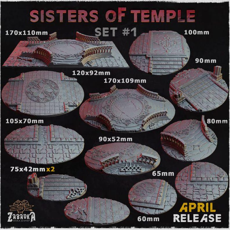 Sisters of Temple - Warhammer/aos/miniature Bases - Etsy