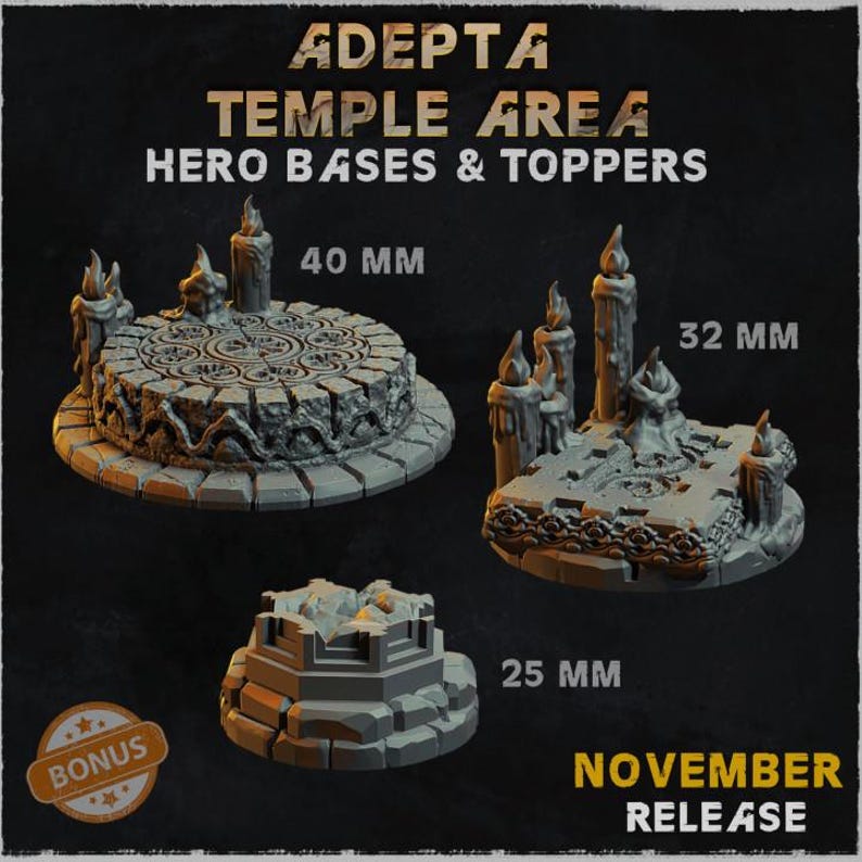 Adepta Temple - Warhammer/aos/miniature Bases - Etsy