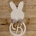 Monogram Bunny Wooden Door Decor, Spring Wooden Door Decor, Easter Door ...