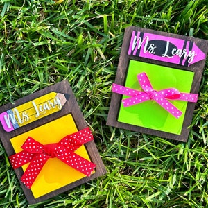 Teacher Sticky Note Holder, Personalized Teacher Gift, Custom Teacher ...