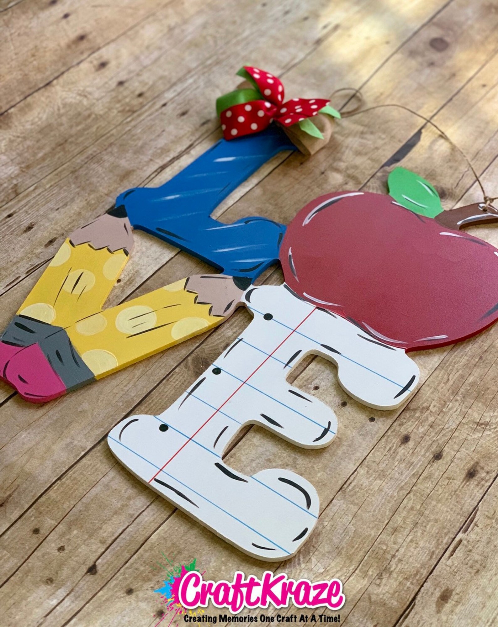 Love Teacher Wooden Door Hanger Teacher Door Decor Teacher - Etsy