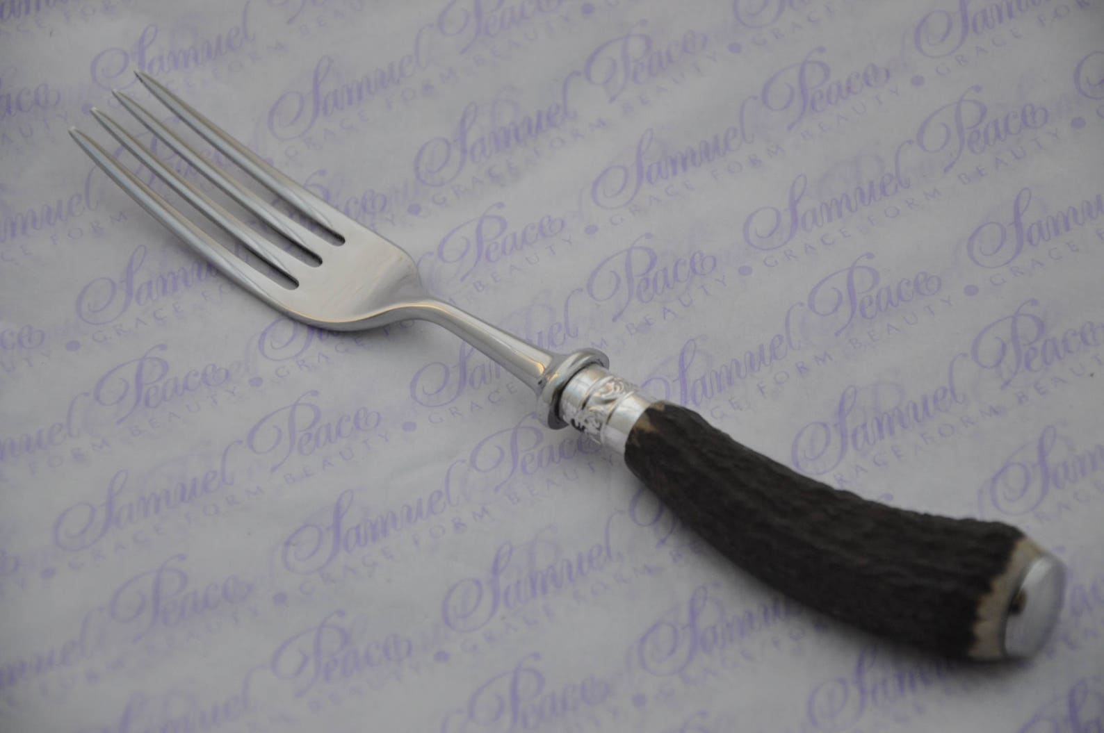 Six Genuine Rare Sambar Stag/antler Handle Steak Forks Silver - Etsy