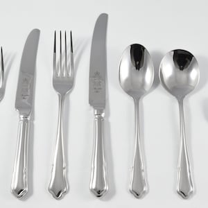 New Dubarry Pattern 7 Piece Place Setting Made in Sheffield England ...