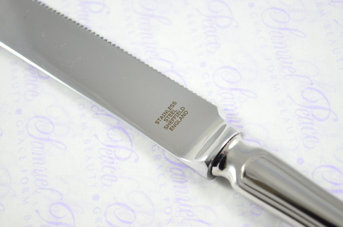 Old English Thread Pattern Sheffield Stainless Steel Challah Bread ...