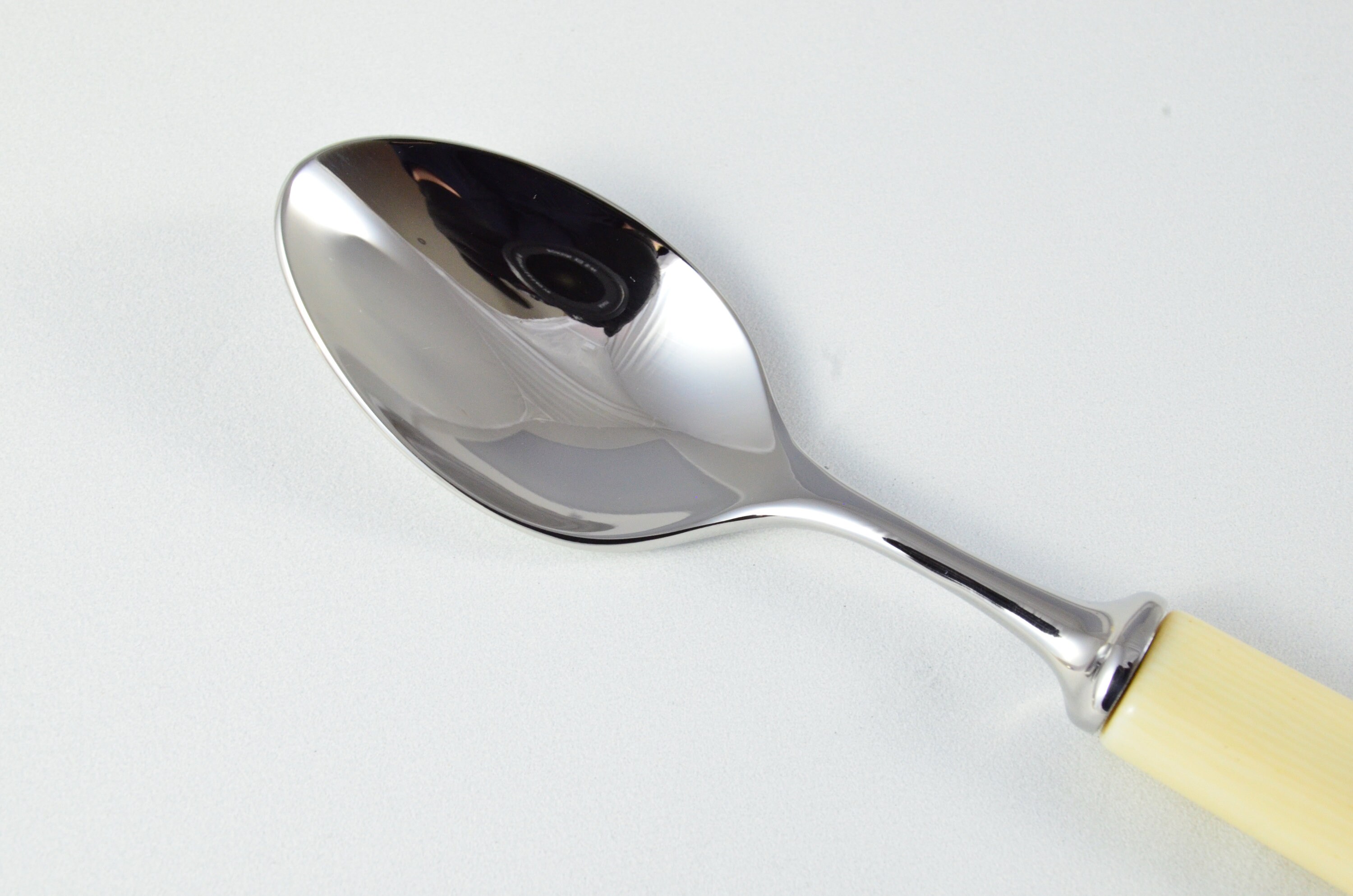 New Fantastic Genuine Cream/white Handle Tea Spoon Made in Sheffield ...