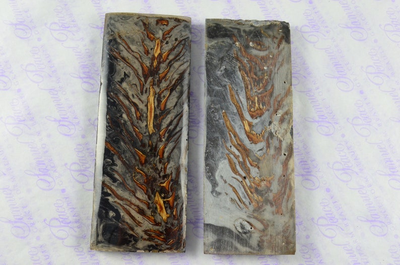 Pair of Pine Resin Knife Scales Knife Making Parts Knife Blanks - Etsy
