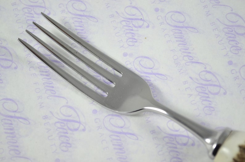 Six Genuine Stag/antler Handle Steak Forks Boxed Made in Sheffield ...