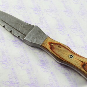 New Genuine Damascus Steel Bespoke Full Tang Laminate Wood Handle ...