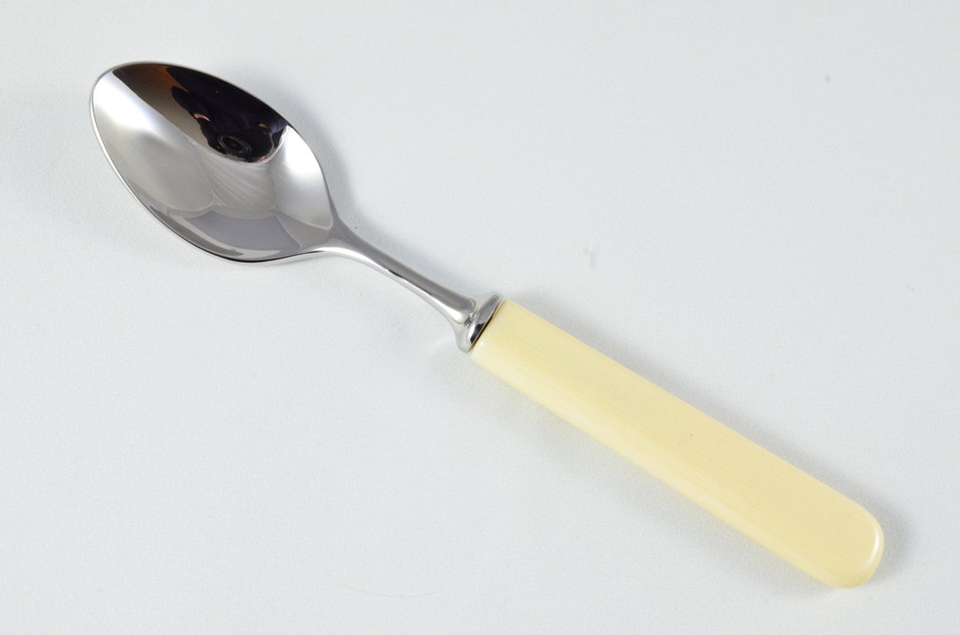 New Fantastic Genuine Cream/white Handle Tea Spoon Made in Sheffield ...