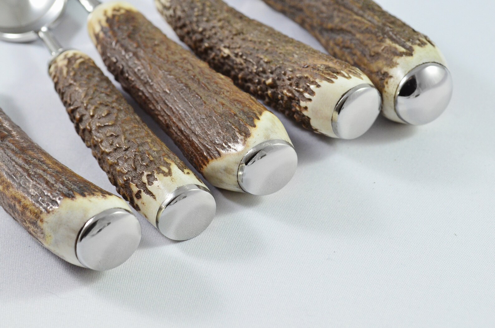 New Genuine Stag Antler Horn Handled 5 Piece American Place - Etsy