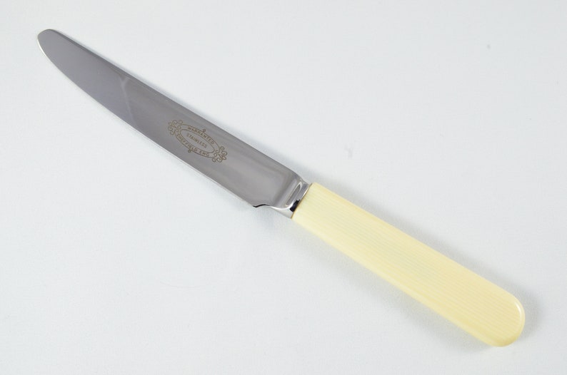 New Fantastic Genuine Cream/white Handle Dessert Knife Made in ...