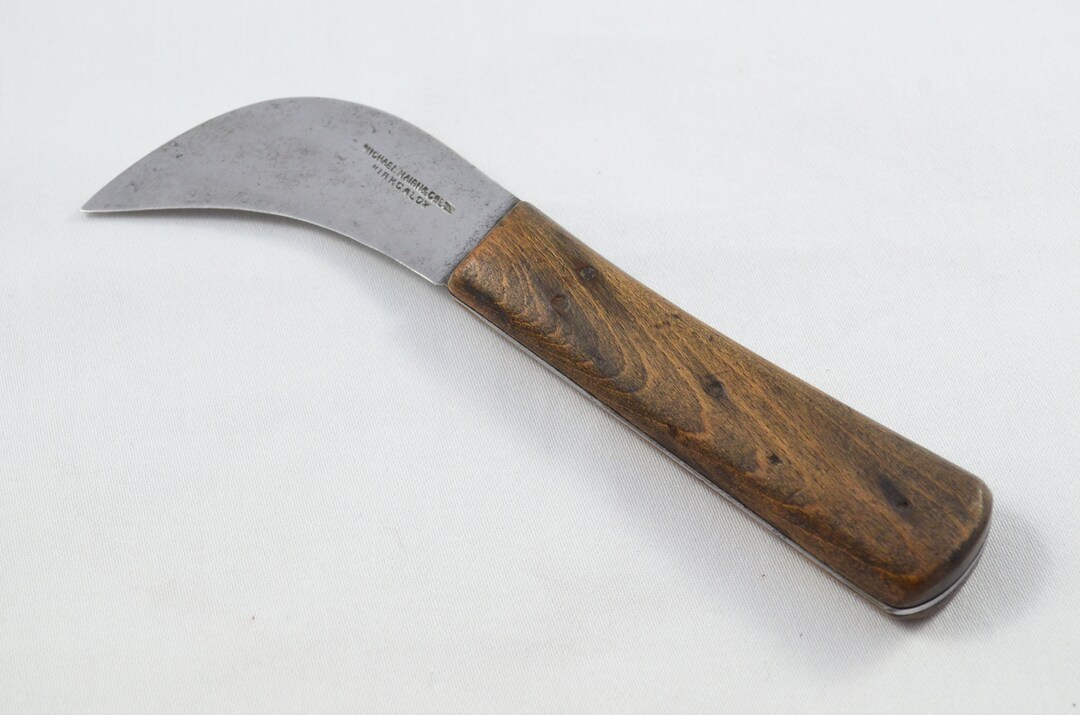 Vintage 3" Lino Knife Made in Sheffield England Carbon Blade Hardwood ...