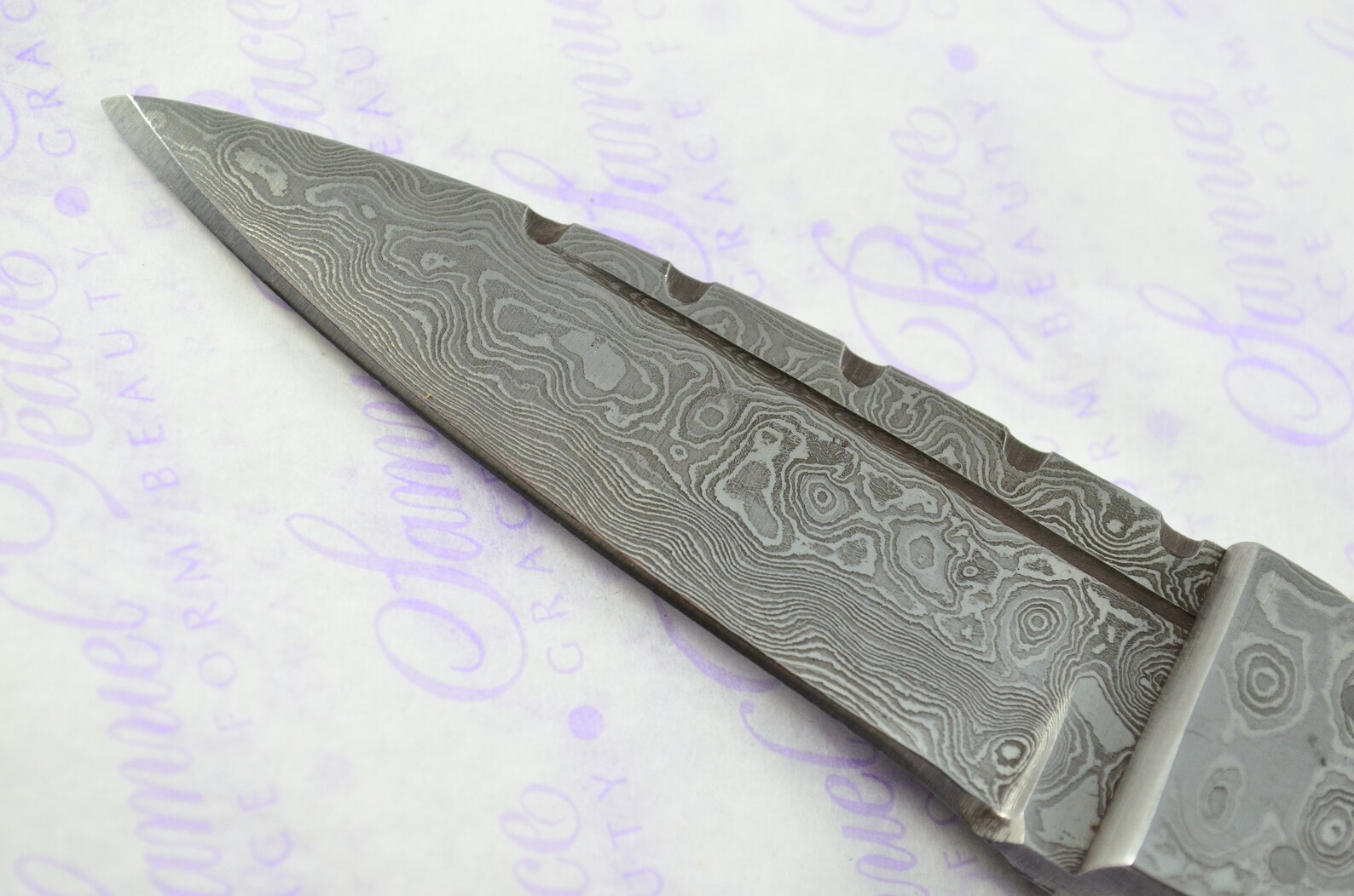 New Genuine Damascus Steel Bespoke Full Tang Laminate Wood - Etsy
