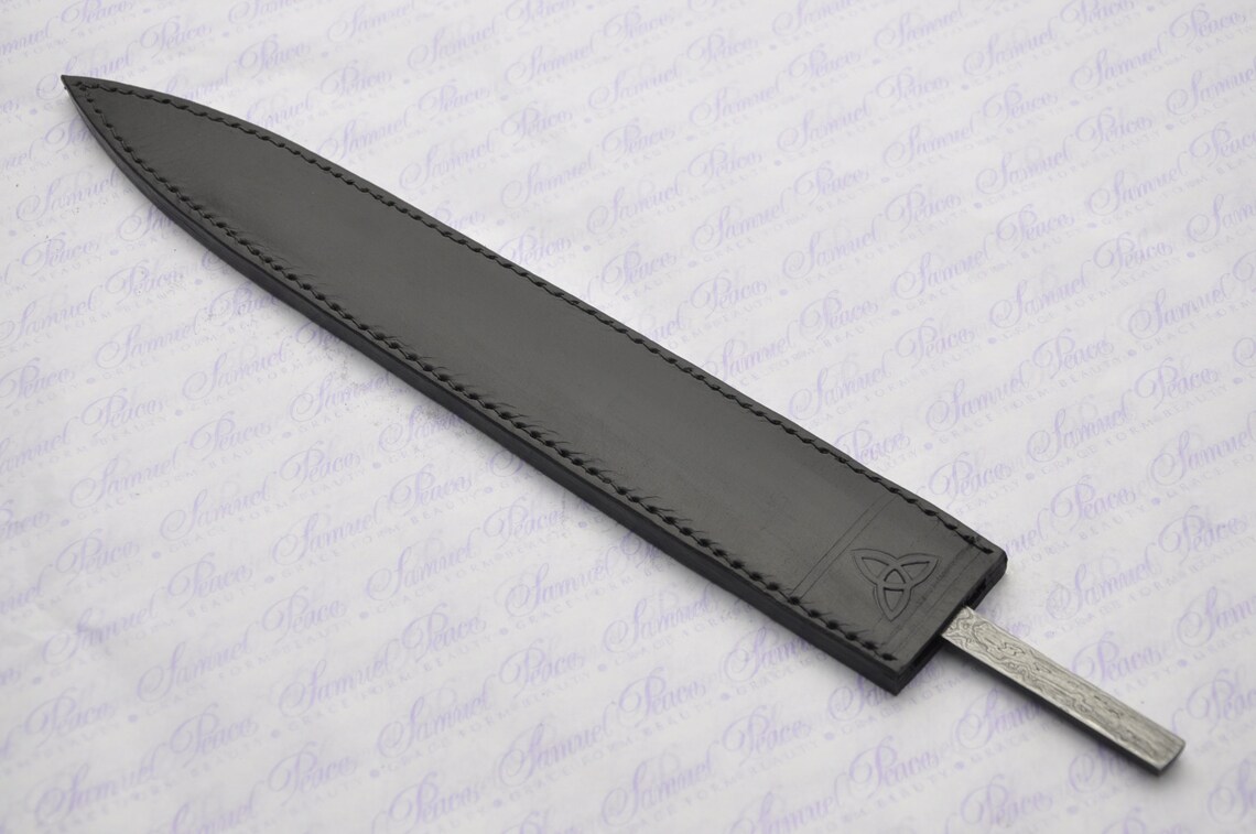 New Fantastic Huge Dirk Damascus Steel Blank Blade Made in | Etsy