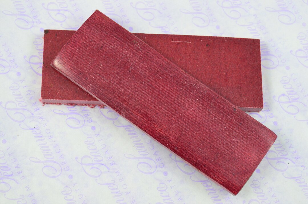 Pair of Magenta Canvas Micarta Knife Scales Knife Making Parts Micarta ...