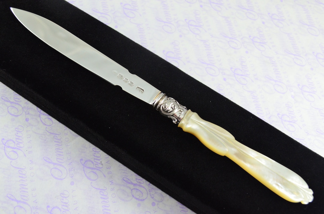 Birmingham Mother of Pearl & Silver Blade Letter Opener/paper Knife ...