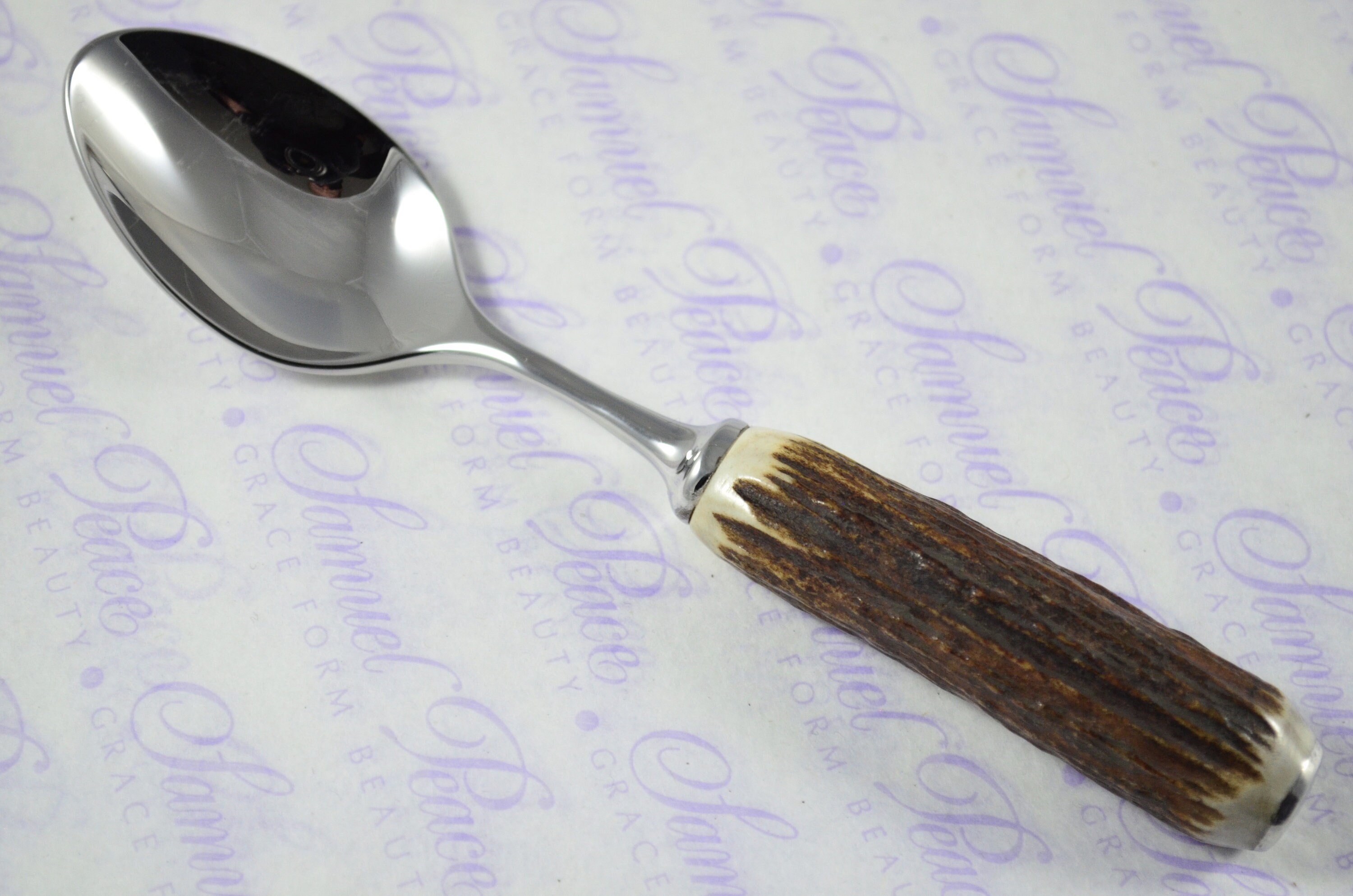 Six New Genuine Stag/antler Handle Tea Spoons Boxed Made in | Etsy