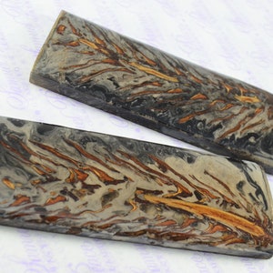 Pair of Pine Resin Knife Scales Knife Making Parts Knife Blanks - Etsy