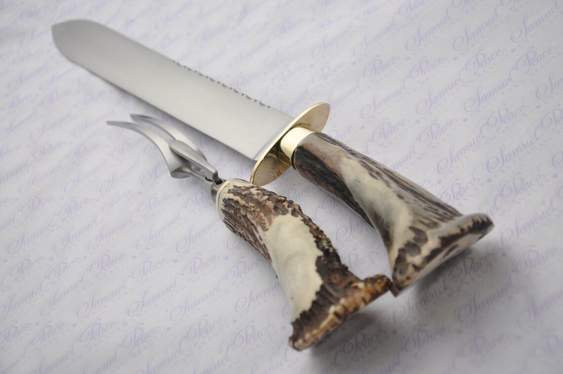 Rare Sambar Stag Huge Sword Genuine Stag/Antler/Horn Handle 2 | Etsy