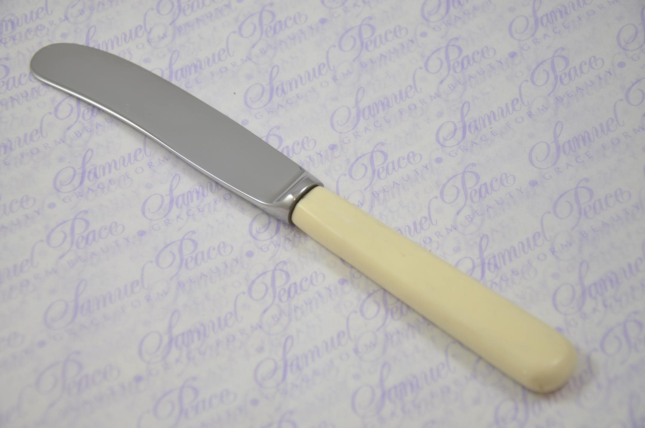 New Fantastic Genuine Cream/white Handle Butter Knife Made in Sheffield ...