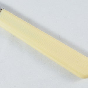 New Fantastic Genuine Cream Handle Table Knife Brushed Finish Made in ...