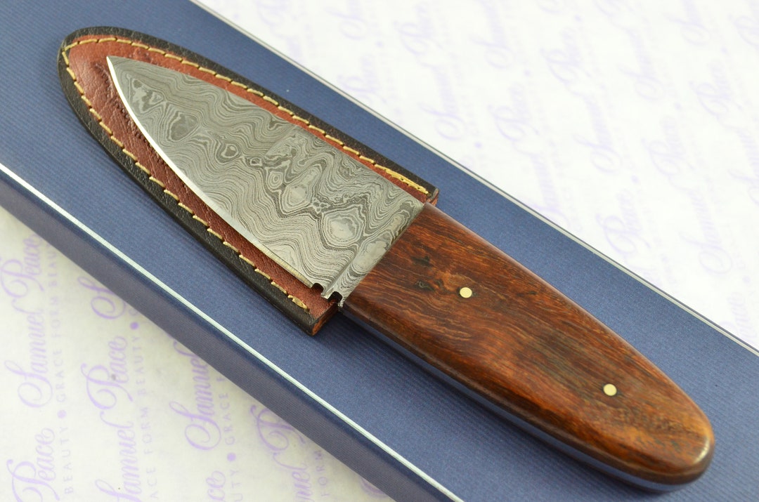 New Genuine Damascus Steel Bespoke Scale Tang Kiln Dried Ironwood ...