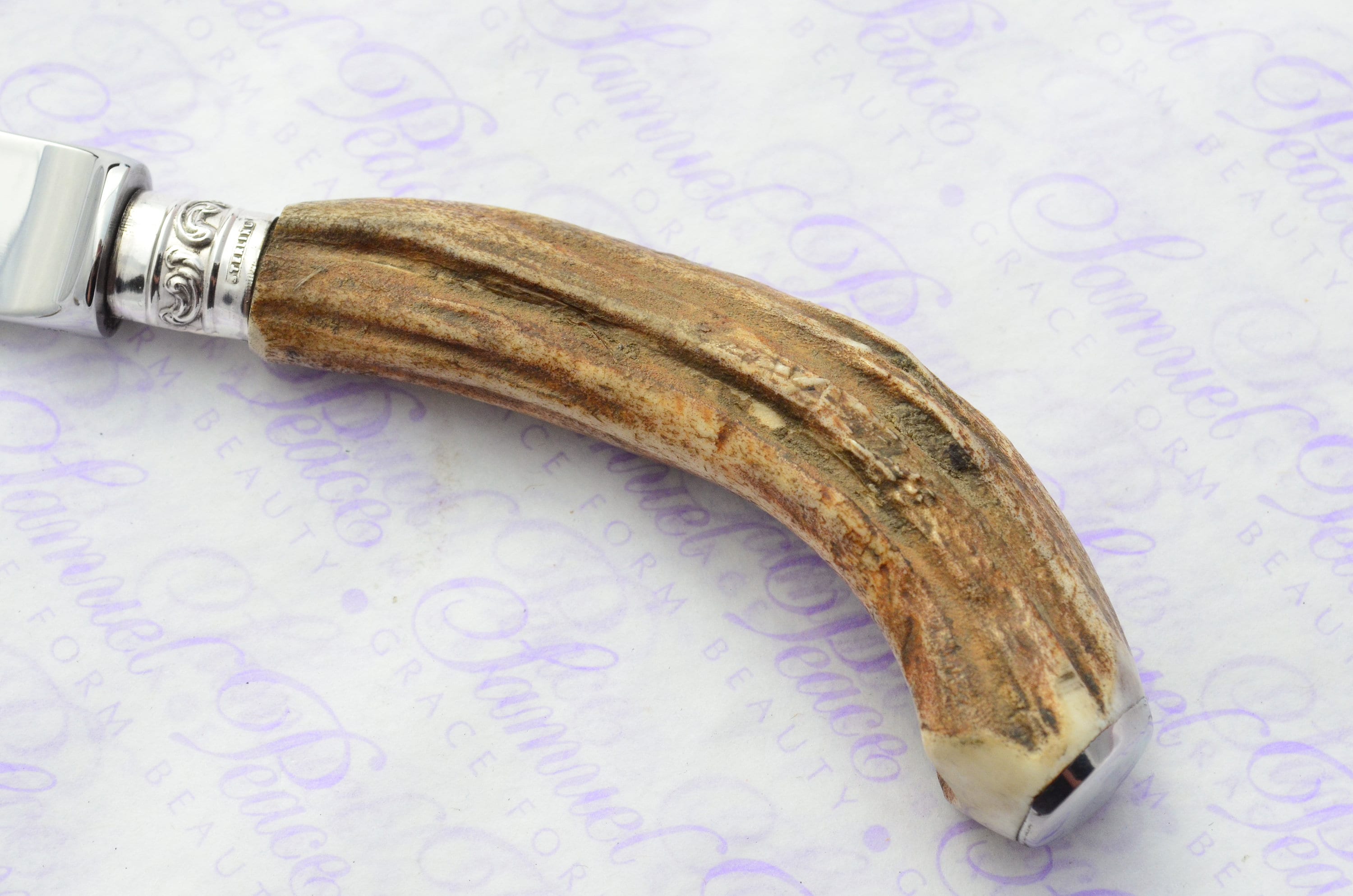 Six Genuine Rare Sambar Stag/Antler Handle Steak Knives | Etsy