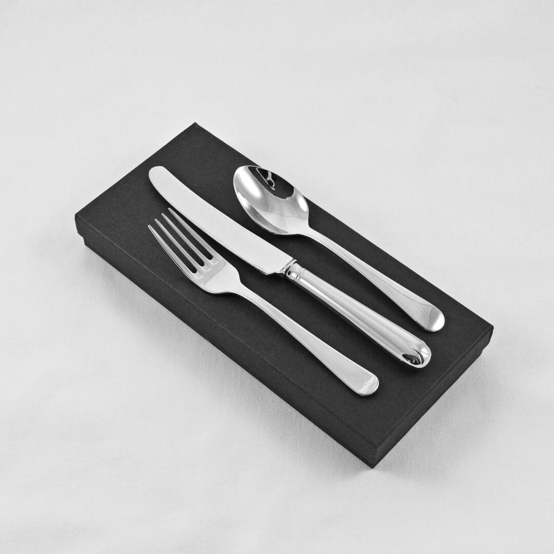 New Old English Pip Pattern 3 Piece Child Set Childrens Cutlery Made in ...