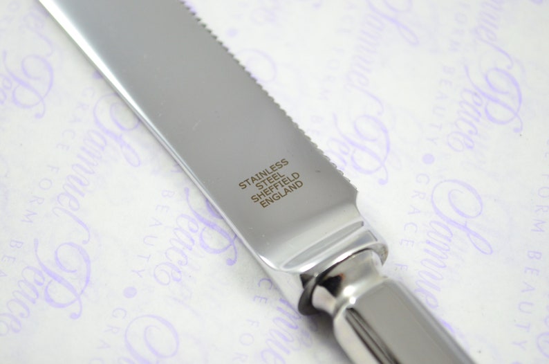 Harley Pattern Sheffield Stainless Steel Challah Bread & Cake | Etsy