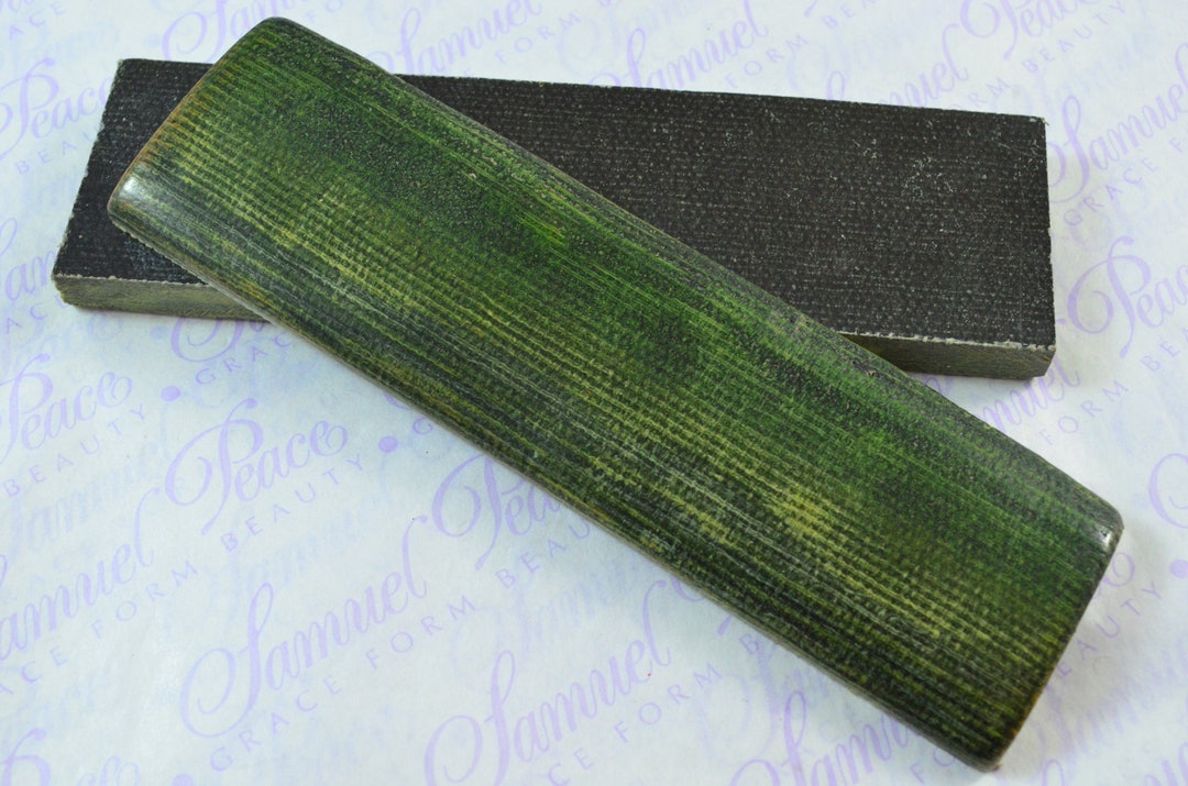 Pair of Green Canvas Micarta Knife Scales Knife Making Parts Micarta ...