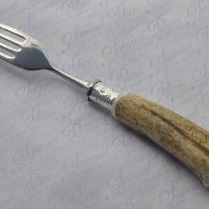 Six New Genuine Stag/antler Handle Steak Forks Silver Ferrule Made ...