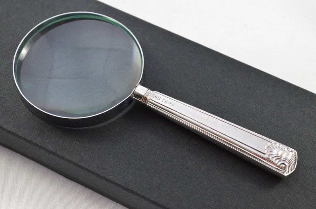 Fantastic Vintage Thread & Shell Pattern Sterling Silver Magnifying ...