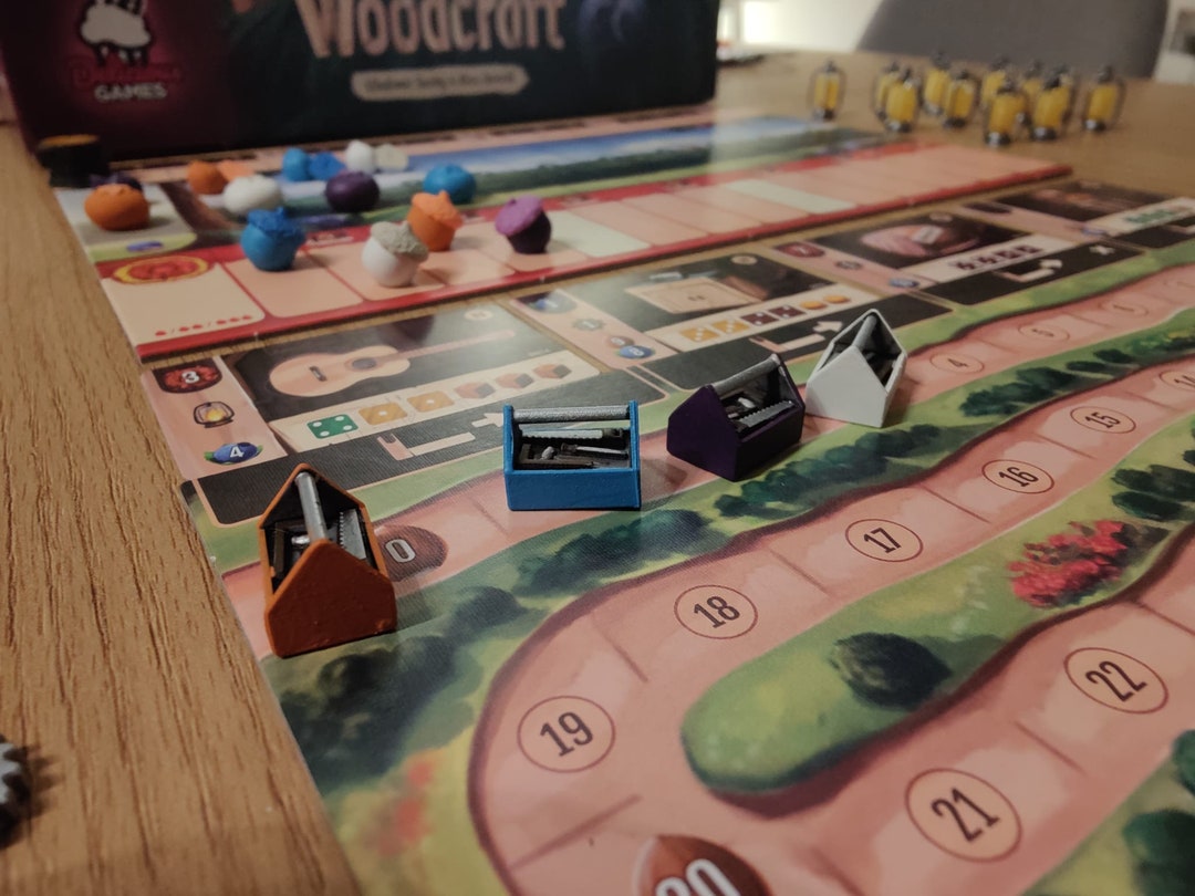 Woodcraft Boardgame Upgraded Tokens 3D Printed and - Etsy