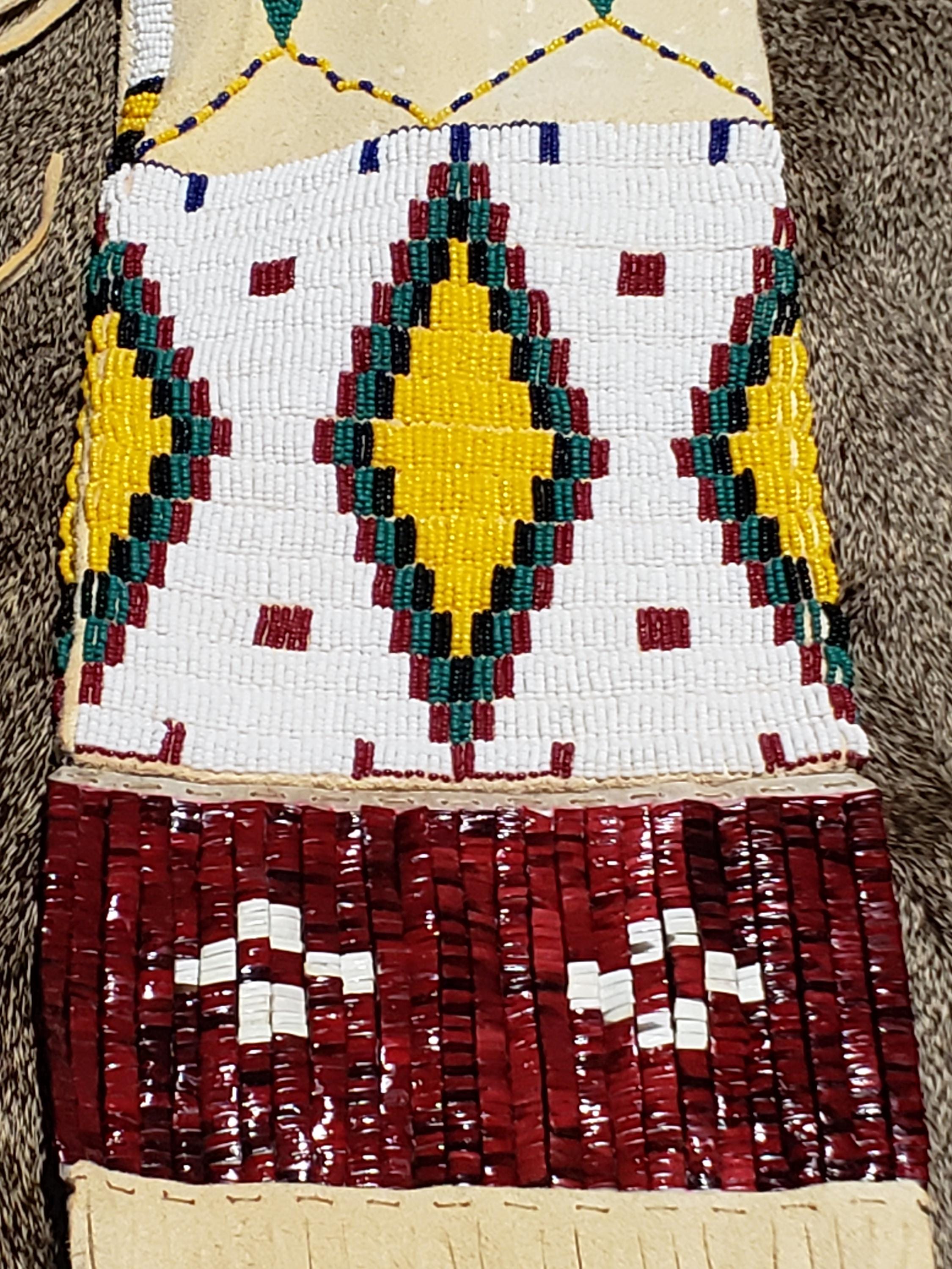 Sioux Pipe Bag With Quilled Panel - Etsy