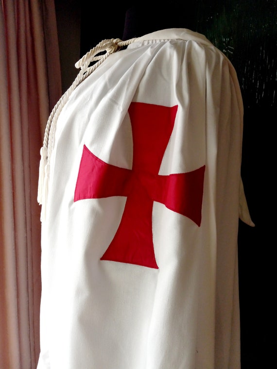Vintage Free Masonic white and red Knights Templar ce… - Gem