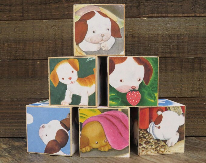 Storybook Blocks / the Poky Little Puppy / Baby Blocks / Storybook Baby ...