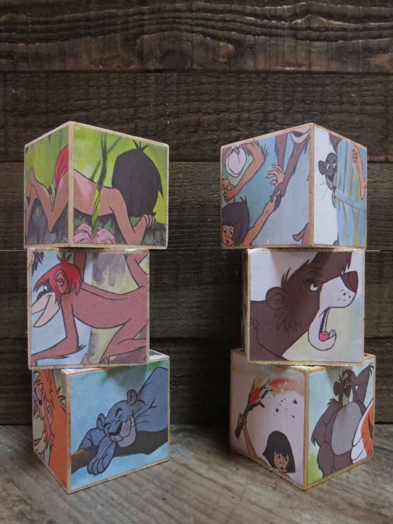 Storybook Blocks / the Jungle Book / Baby Blocks / Disney / Storybook ...