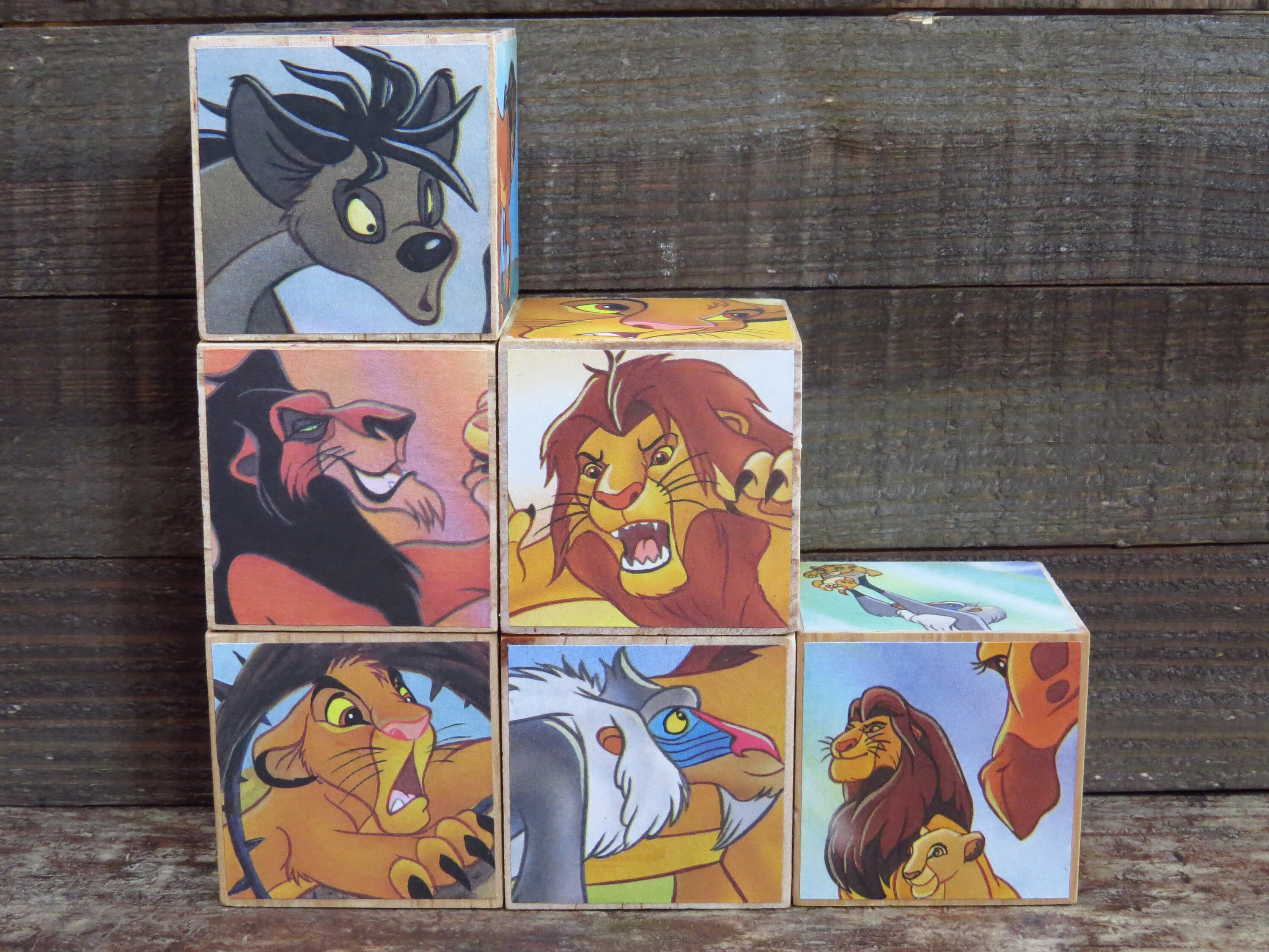 The Lion King / Storybook Baby Blocks / Storybook Baby Shower | Etsy