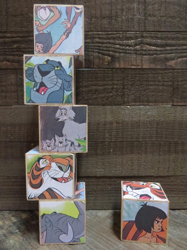 Storybook Blocks / the Jungle Book / Baby Blocks / Disney / Storybook ...