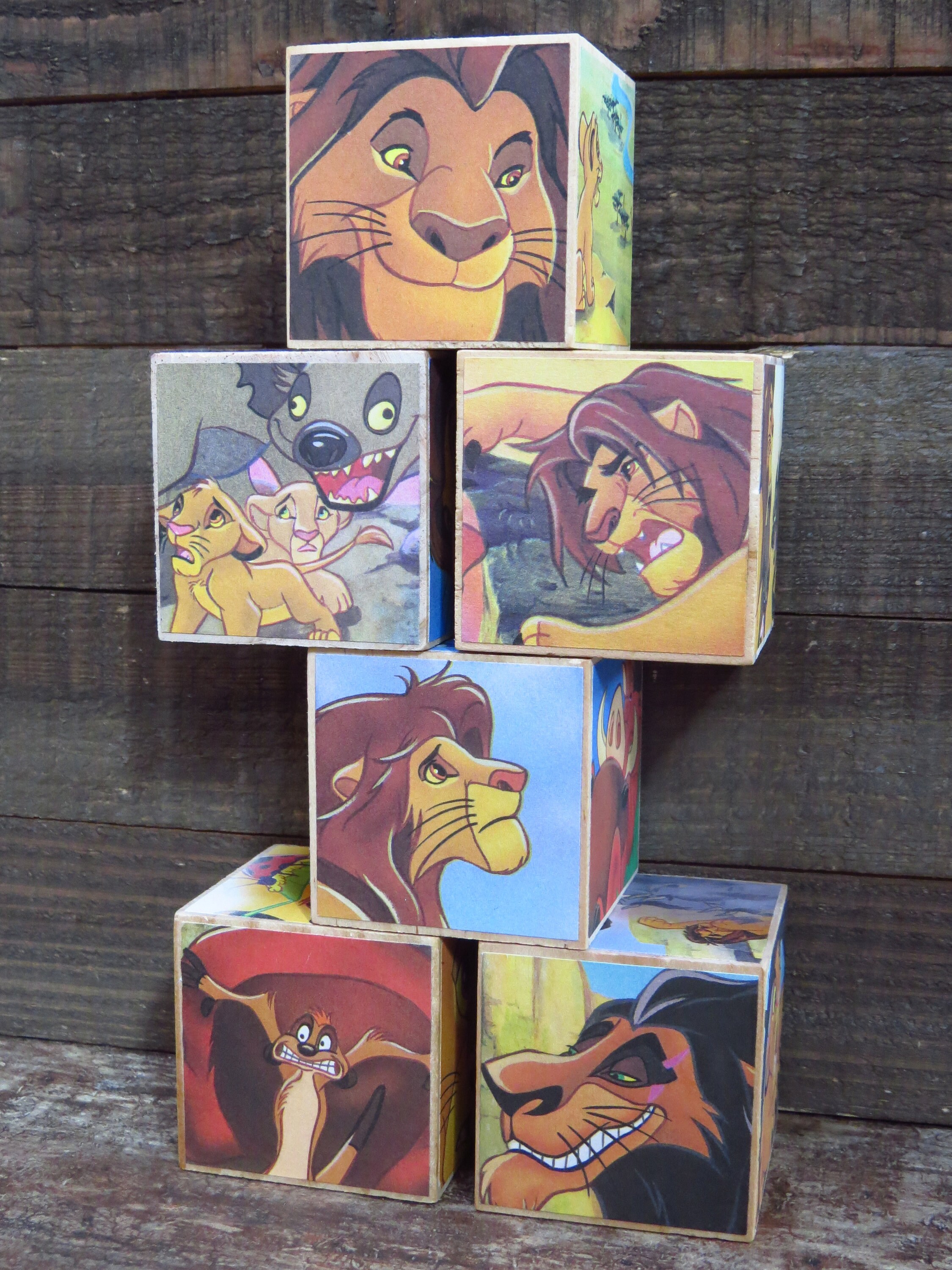 The Lion King / Storybook Baby Blocks / Storybook Baby Shower | Etsy