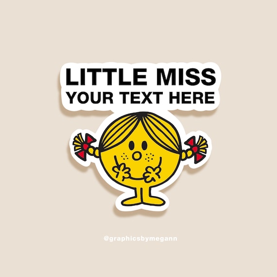 Little Miss CUSTOM Stickers - Etsy