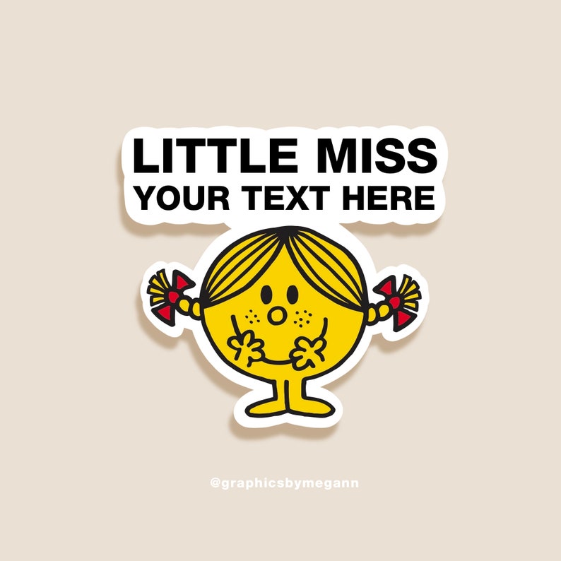 Little Miss CUSTOM Stickers - Etsy