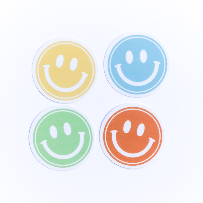 Smiley Face Sticker Pack - Etsy