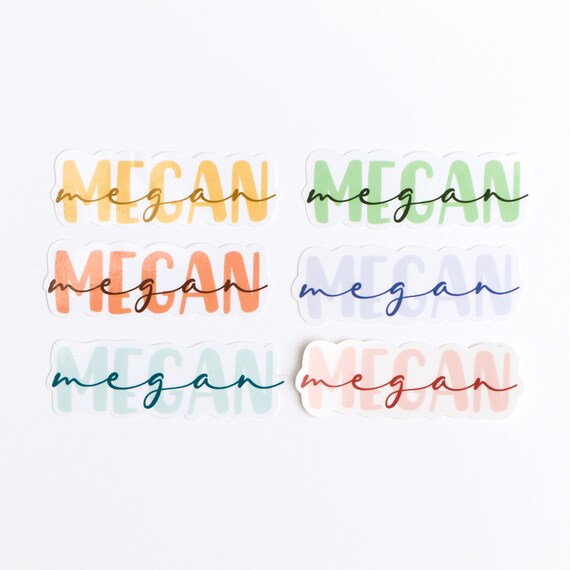 CUSTOM Name Sticker | Etsy