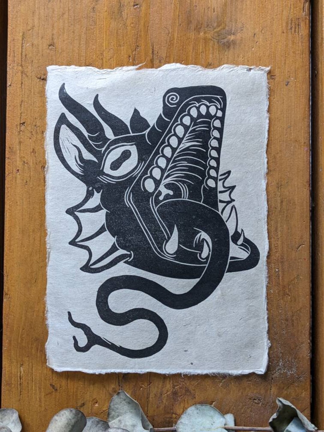 Lizard - A5 Lino Print - Etsy