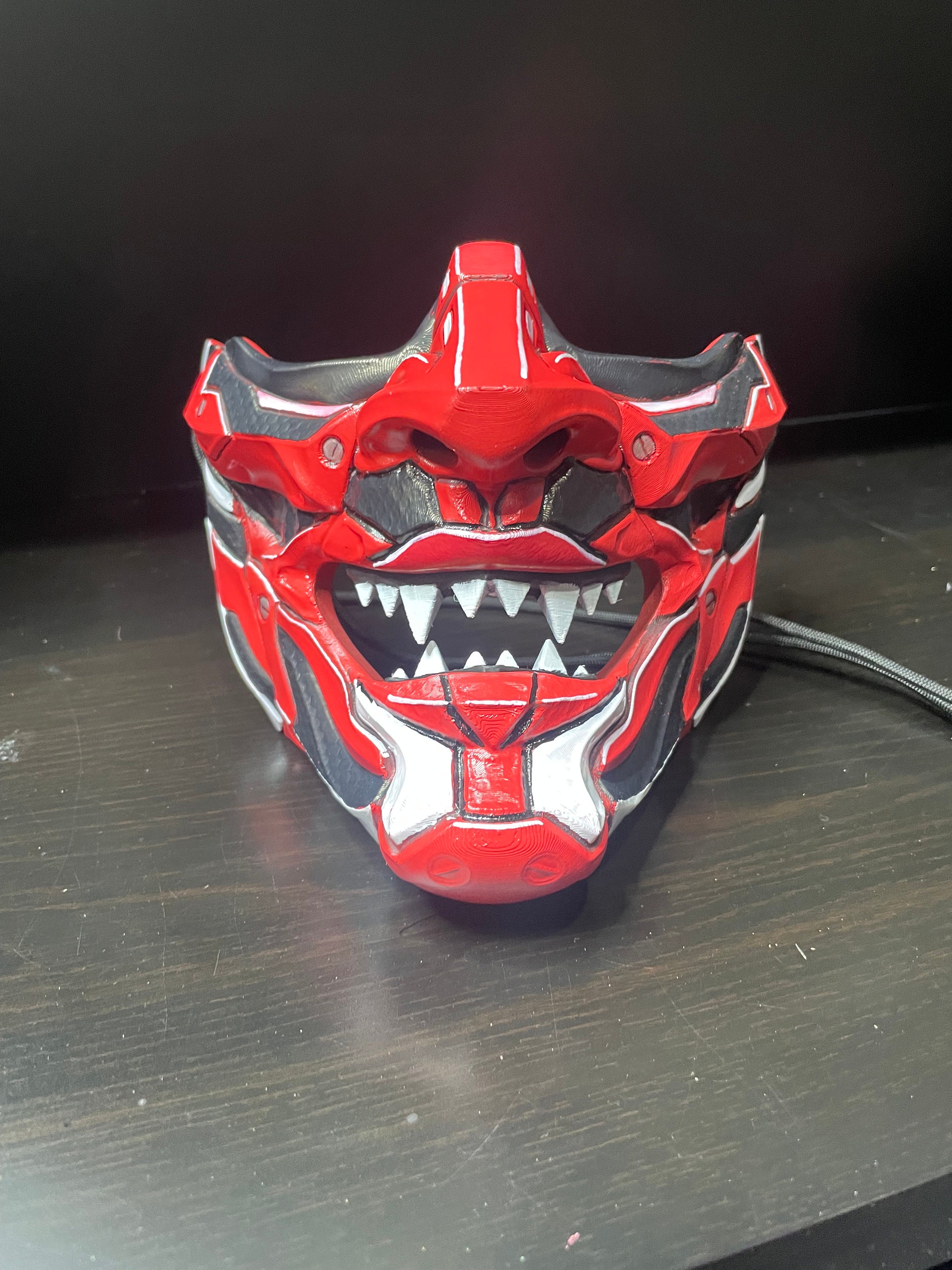 Race-themed Cyber-oni Mask - Etsy