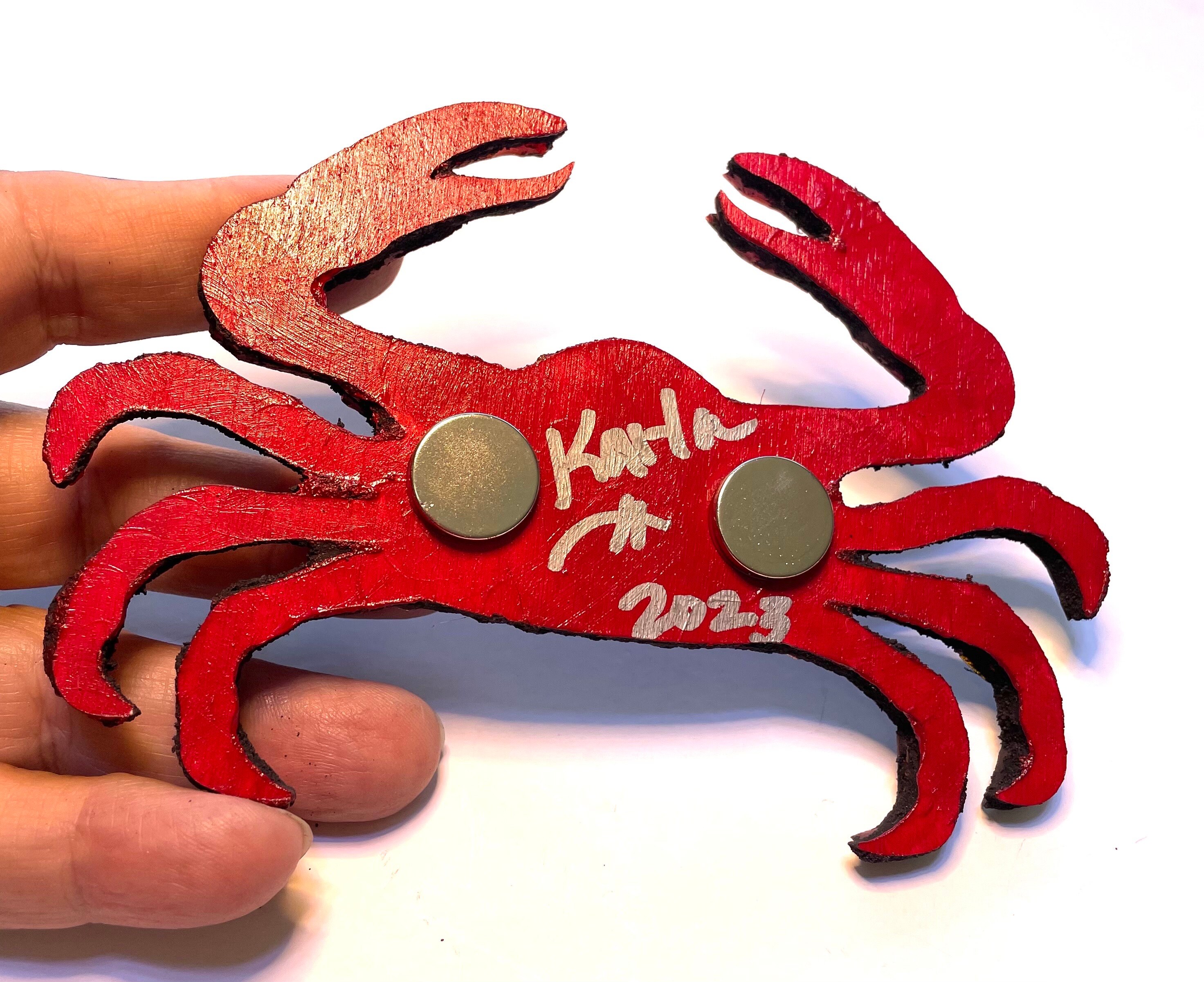 Red Crab Mosaic Fridge MAGNET Artwork 5" by Artist Mosaicsbykarla - Etsy